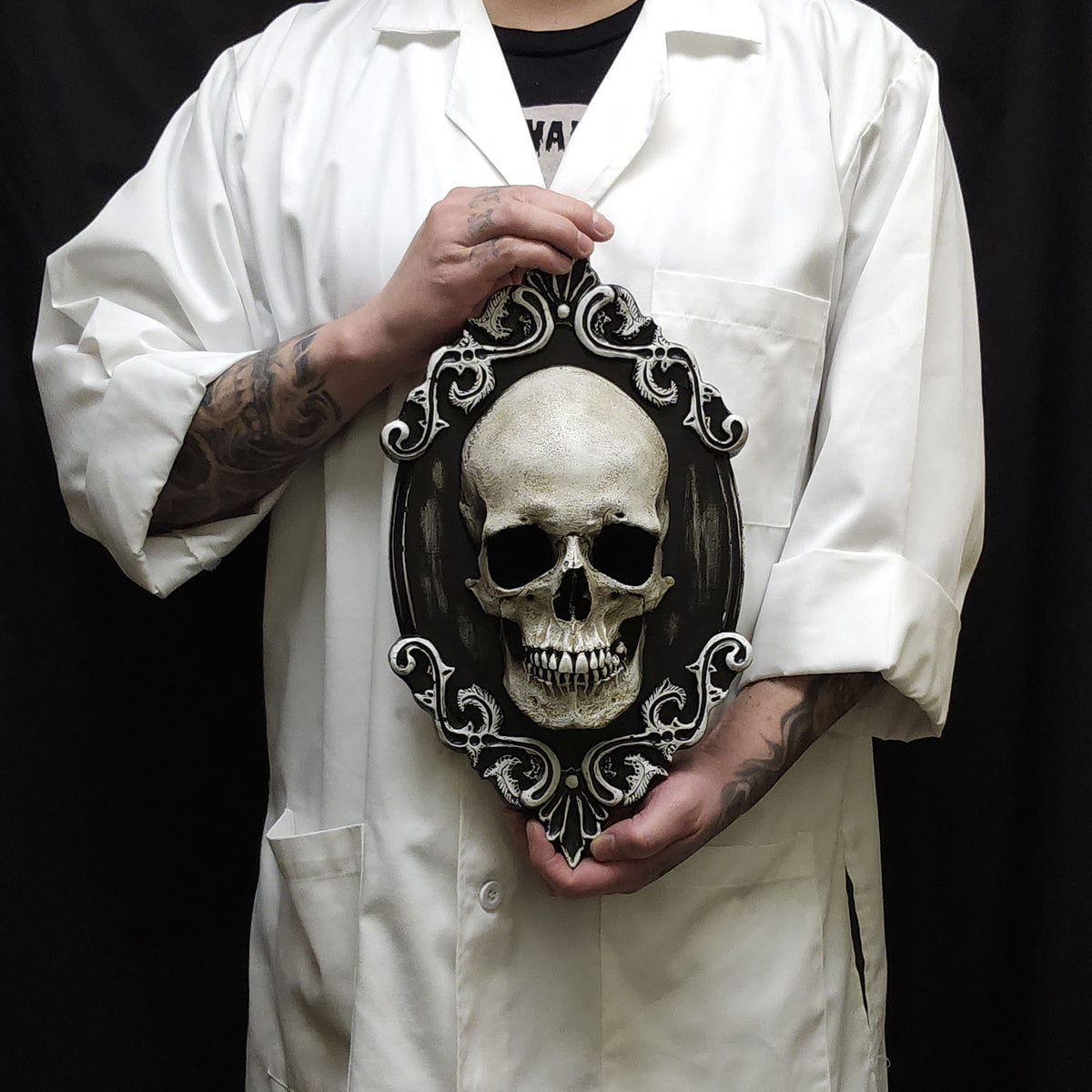Large Skull Filigree Plaque-Bone color – Skull Shoppe